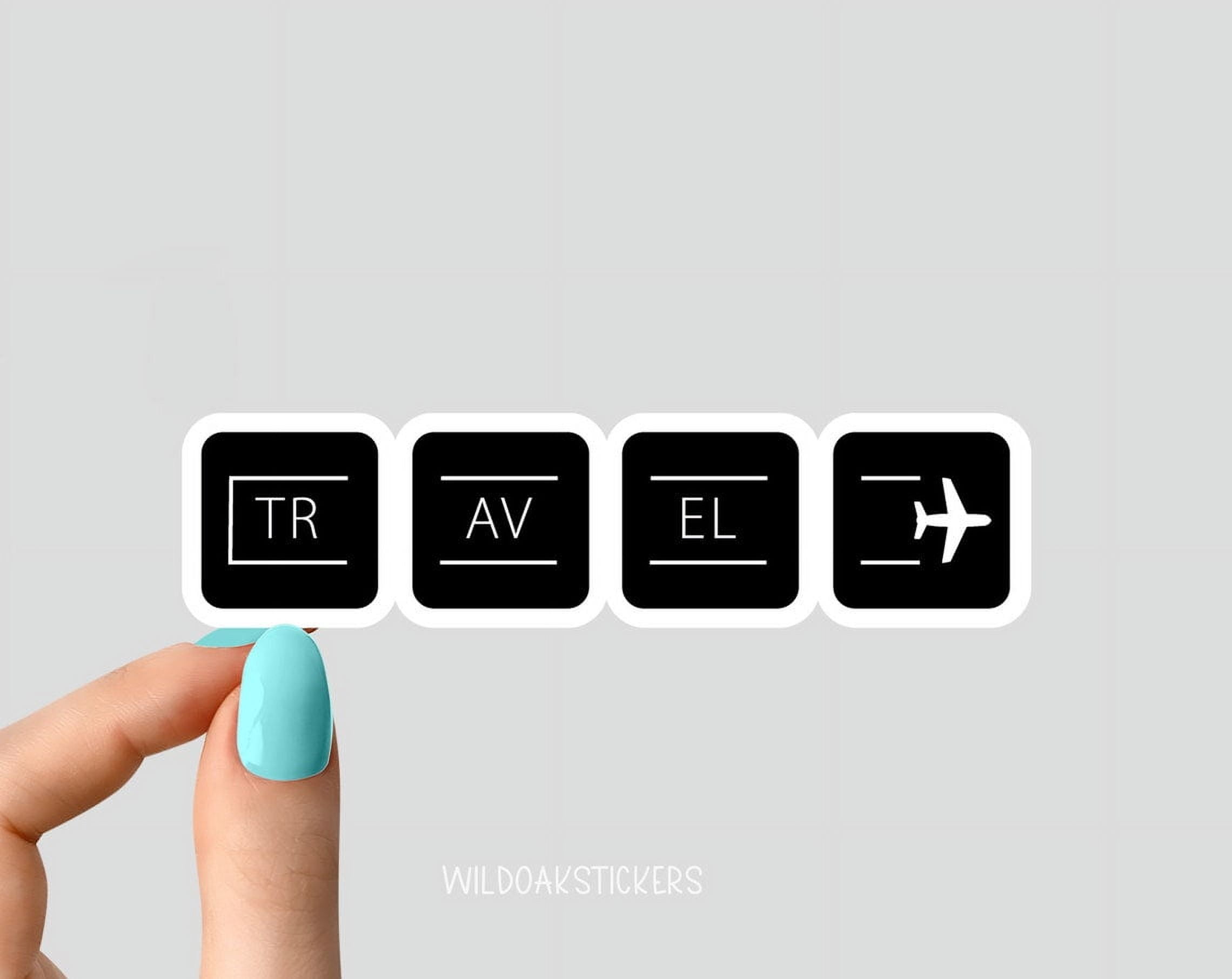 DOPASTICKER Travel Airplane Sticker, Adventure Stickers, Phone Sticker ...