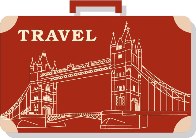 DOPASTICKER Travel London Bridge Bag World City Label Badge Sticker ...