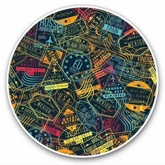 DOPASTICKER Travel Passport Design Cool Gift Decorative Laptop, Phone ...