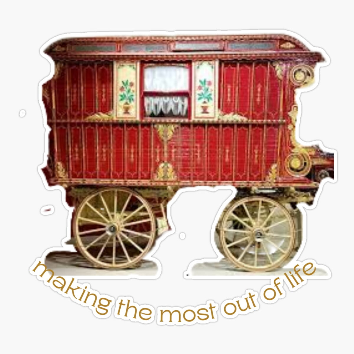 DOPASTICKER Travellers,Vardos, Wagon Gypsy,Gipsy Caravan Sticker, Phone ...