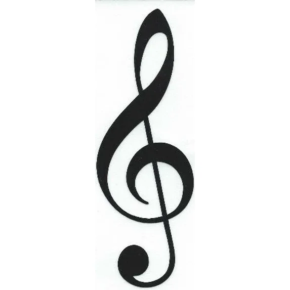 DOPASTICKER Treble Clef Sticker Phone Sticker, Latop Sticker, Lover ...