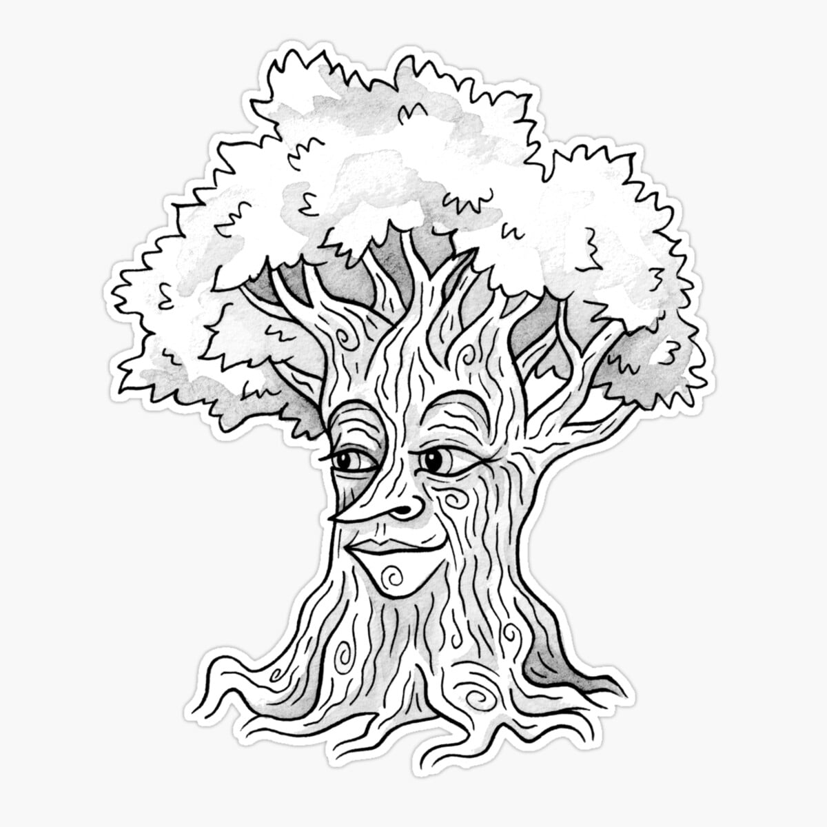 DOPASTICKER Tree Sticker, Phone Sticker Water Bottle Sticker Car ...