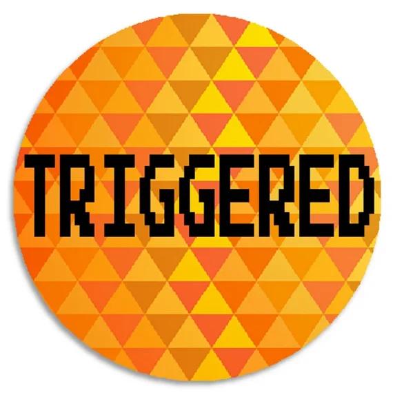 DOPASTICKER Triggered Sticker, Trigger Warning Phone Decal Water Bottle ...