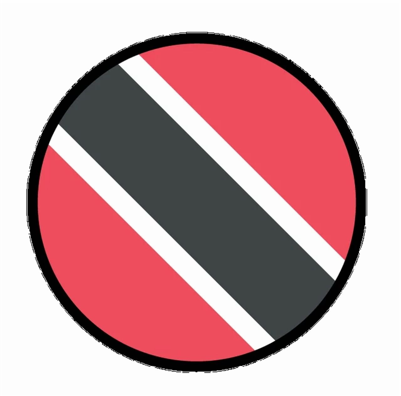 DOPASTICKER Trinidad And Tobago Flag Circle Sticker Decal Phone Decal ...