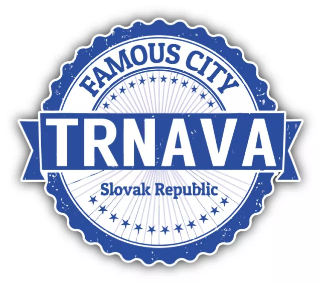 DOPASTICKER Trnava City Slovakia Grunge Travel Stamp Sticker Decal ...