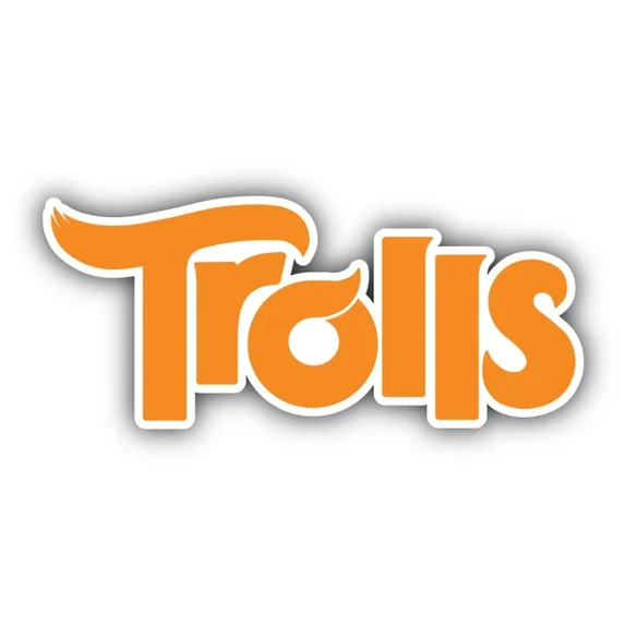 DOPASTICKER Trolls Movie Logo Sticker Decal Phone Decal Water Bottle ...
