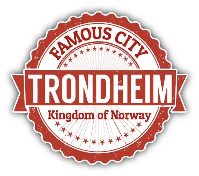 DOPASTICKER Trondheim City Norway Grunge Travel Stamp Sticker Decal ...