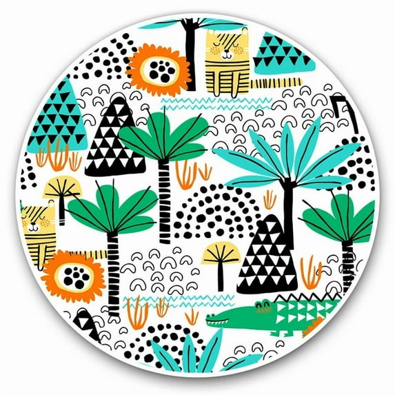 DOPASTICKER Tropical Plants & Animals Wild Print Cool Gift Decorative ...