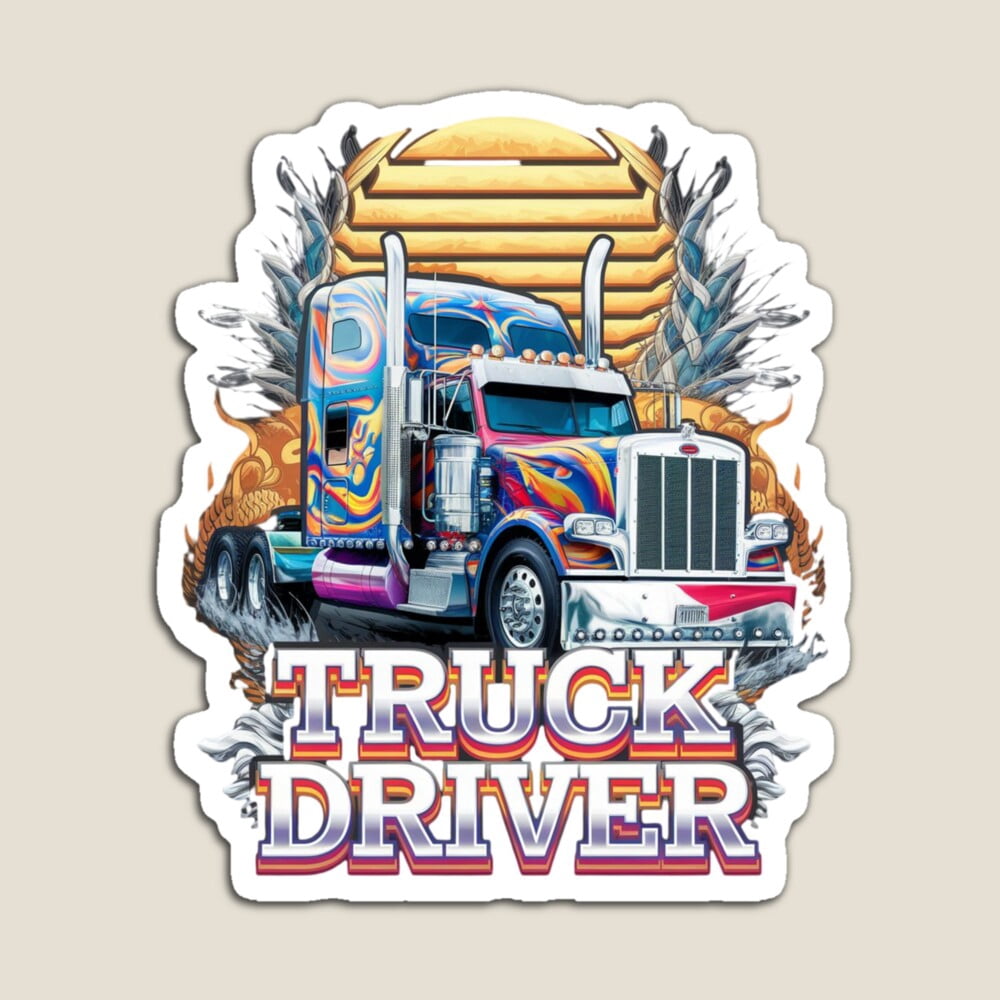 DOPASTICKER Truck Driver - American Trucking - American Truckers - Keep ...