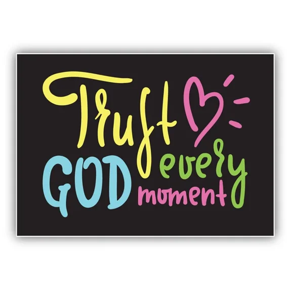 DOPASTICKER Trust God Every Moment Sticker Phone Water Bottle Stickers ...
