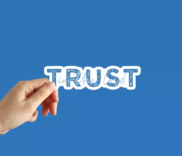 DOPASTICKER Trust In The Lord Sticker Jesus Faith Decal Phone Decal ...
