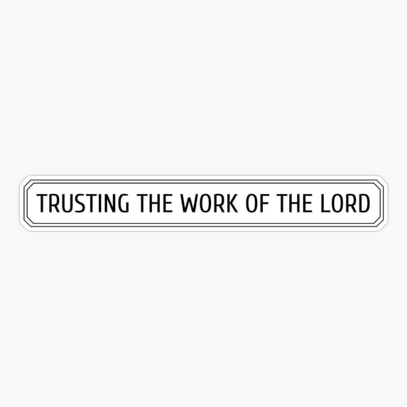 DOPASTICKER Trust The Lord Sticker, Phone Sticker Water Bottle Sticker ...