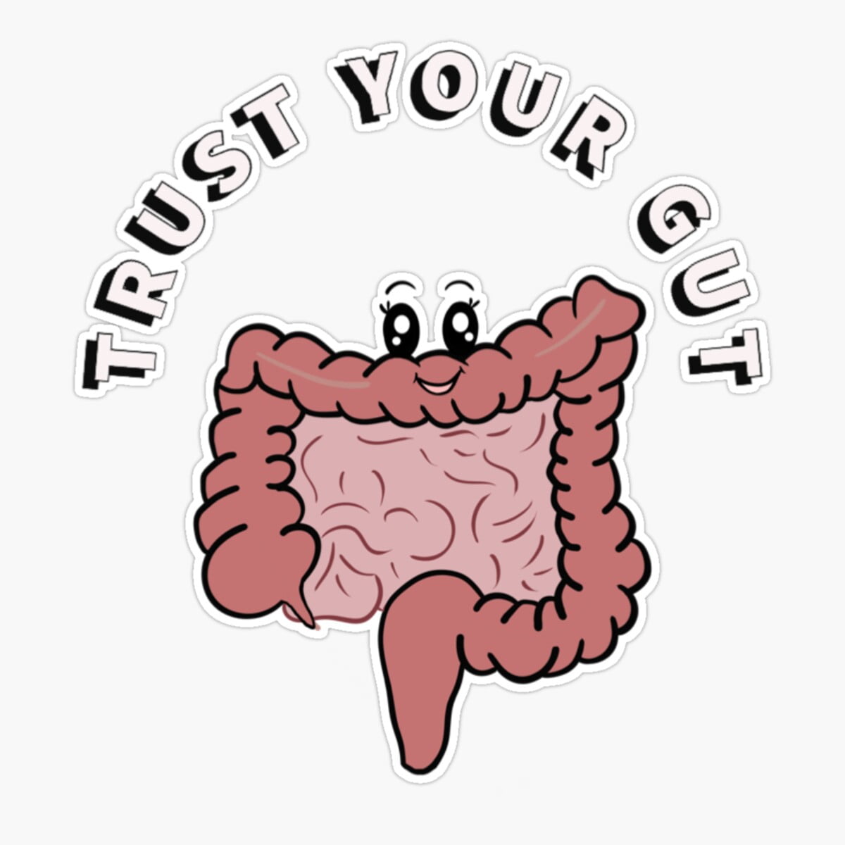 DOPASTICKER Trust Your Gut Gastroenterologist Doctor Sticker, Phone ...
