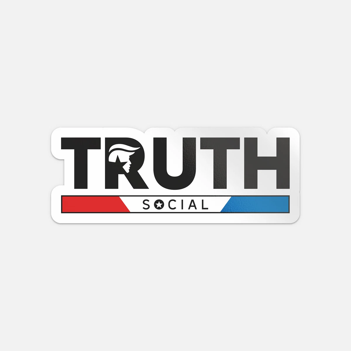 DOPASTICKER Truth Social Car Bumper Sticker Decal Waterproof Sticker ...