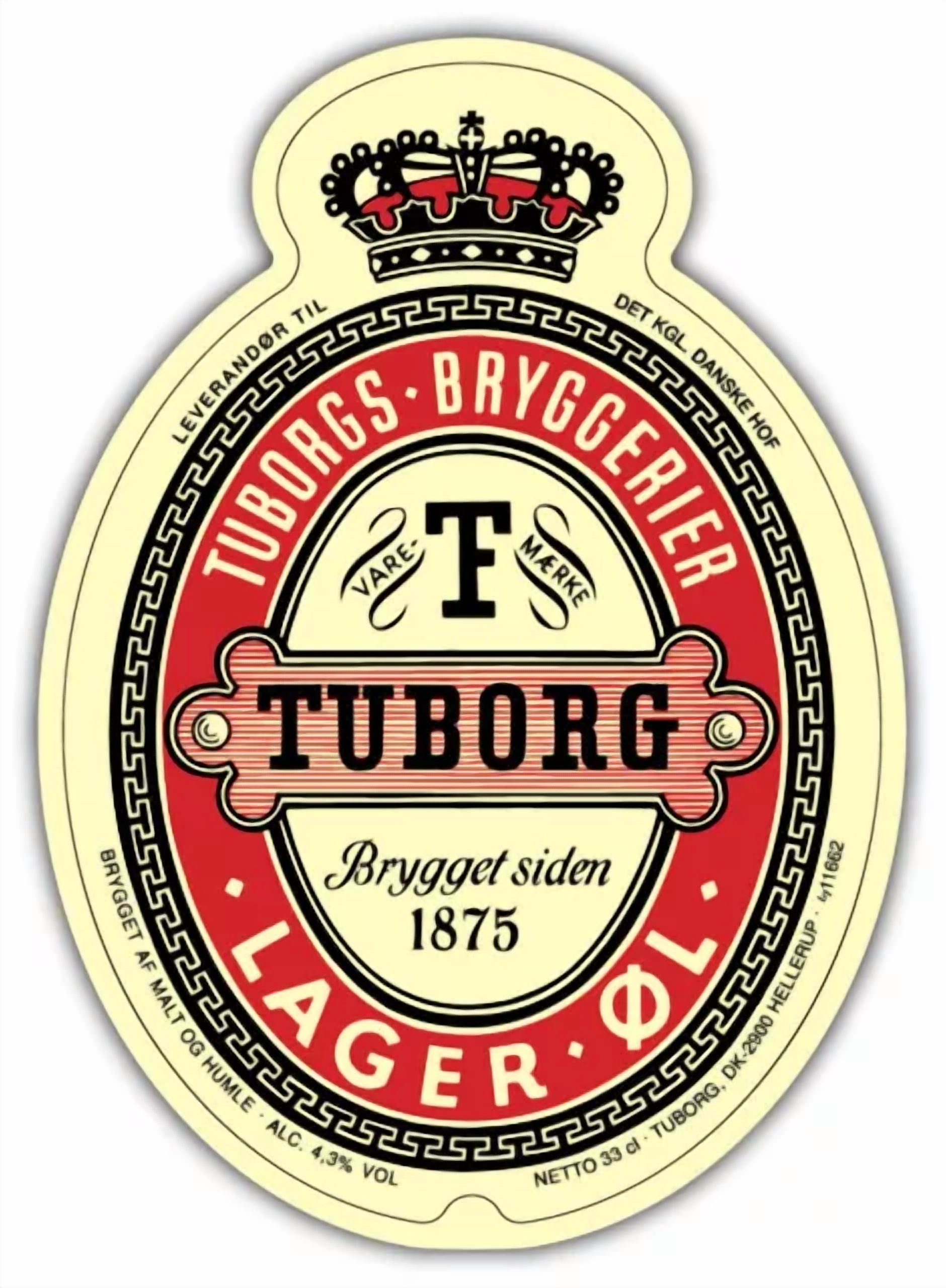 DOPASTICKER Tuborg Logo Sticker Decal Phone Decal Water Bottle Stickers ...