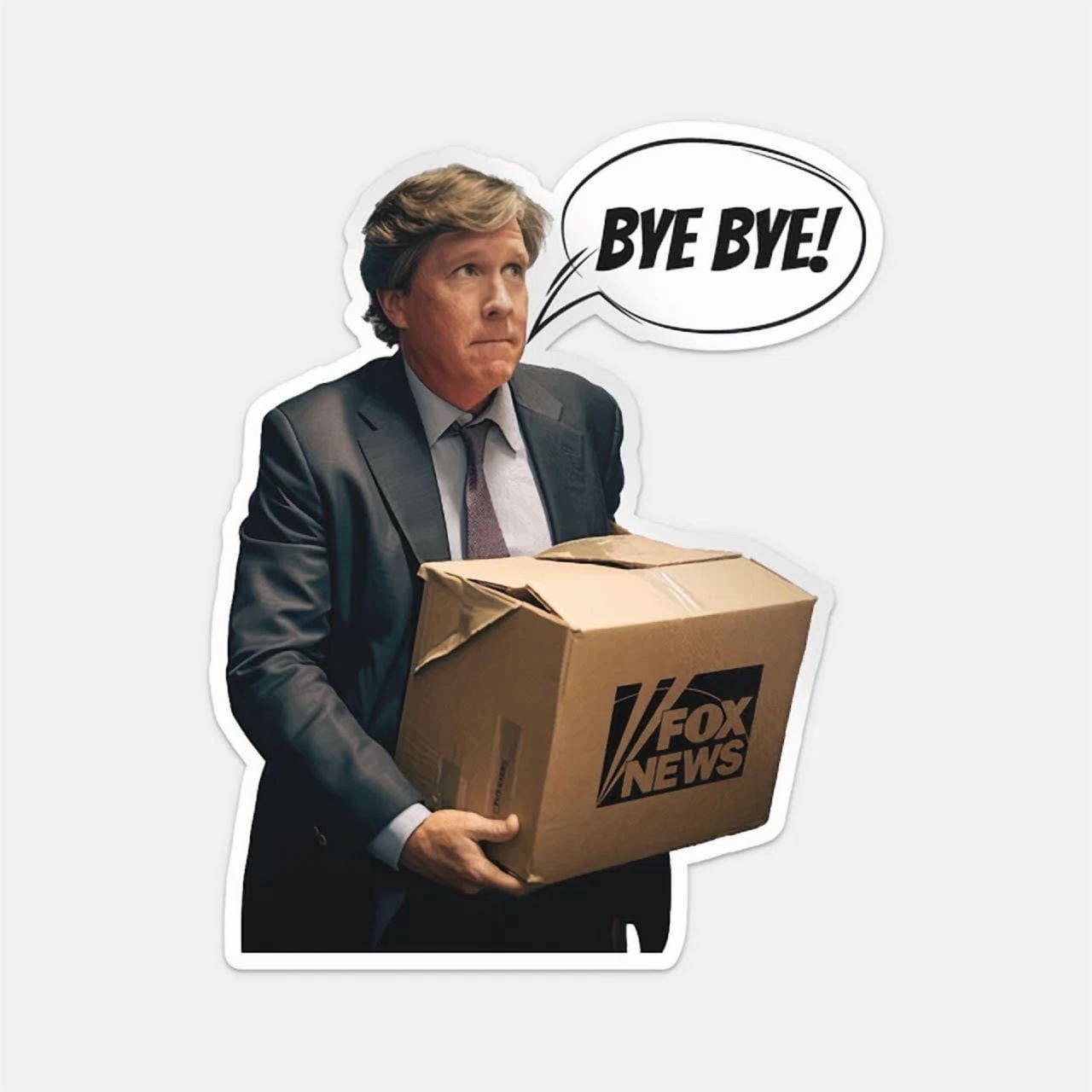 DOPASTICKER Tucker Carlson Departs Retired Sticker Nr.7 Phone Decal ...