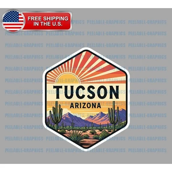 DOPASTICKER Tucson Arizona Az Sticker Toolbox Sticker Phone Sticker ...