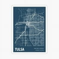 DOPASTICKER Tulsa Blueprint City Map Sticker Phone Decal Water Bottle ...