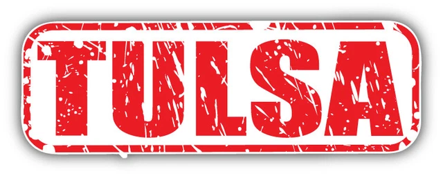 DOPASTICKER Tulsa City Usa Grunge Sticker Decal Phone Decal Water ...