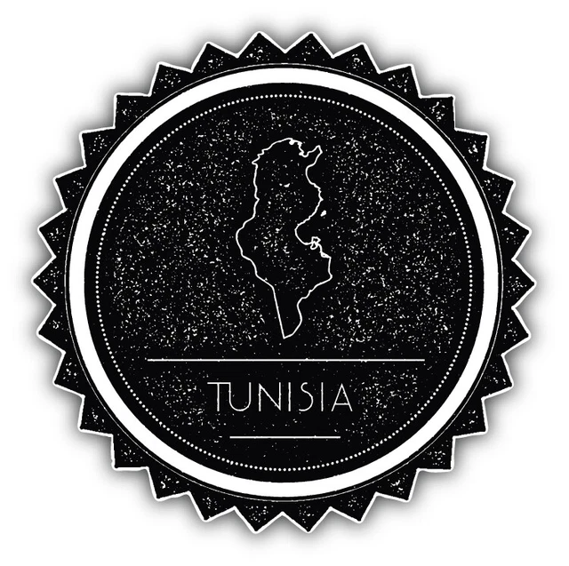 DOPASTICKER Tunisia Map Grunge Travel Sticker Decal Phone Decal Water ...