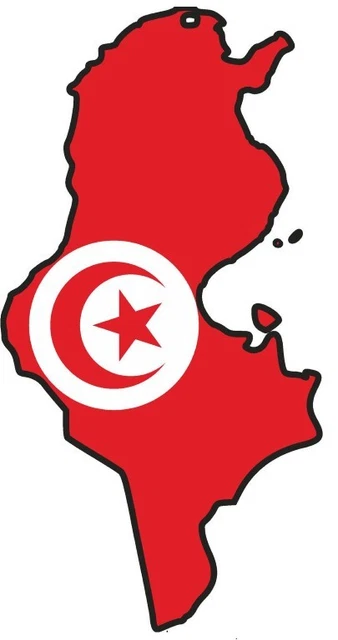 DOPASTICKER Tunisia Silhouette Sticker Hard Hat Sticker Phone Decal ...