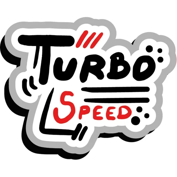 DOPASTICKER Turbo Speed Slogan Auto Moto Racing Sticker Decal Phone ...