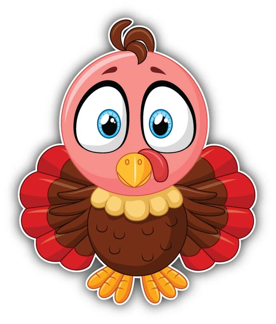 DOPASTICKER Turkey Animal Baby Sticker Decal Phone Decal Water Bottle ...