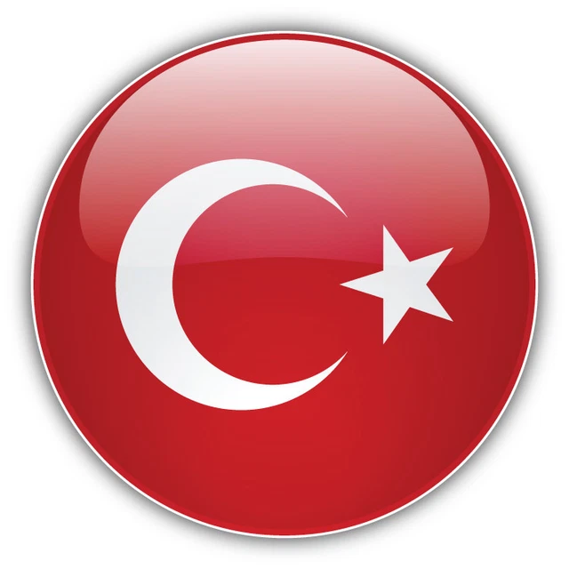 DOPASTICKER Turkey Glossy World Flag Label Sticker Decal Phone Decal ...