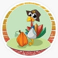 DOPASTICKER Turkey Thanksgiving Lovers Gift, Turkey Retro Vintage ...