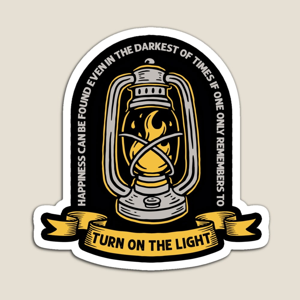 DOPASTICKER Turn On The Light Sticker Decorative Laptop, Phone Stickers ...