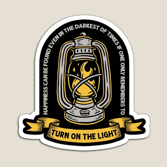 DOPASTICKER Turn On The Light Sticker Decorative Laptop, Phone Stickers ...