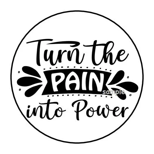 DOPASTICKER Turn The Pain Into Power Stickers Phone Decal Water Bottle ...