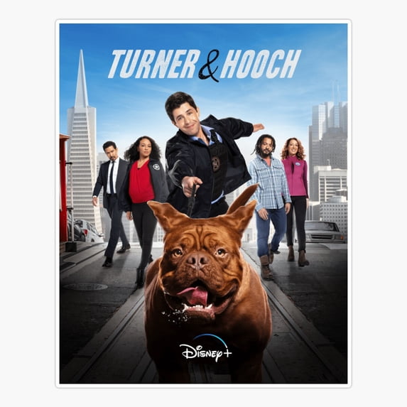 DOPASTICKER Turner And Hooch Sticker, Phone Sticker Water Bottle ...