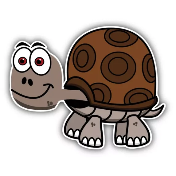 DOPASTICKER Turtle Cartoon Car Sticker Phone Decal Water Bottle ...