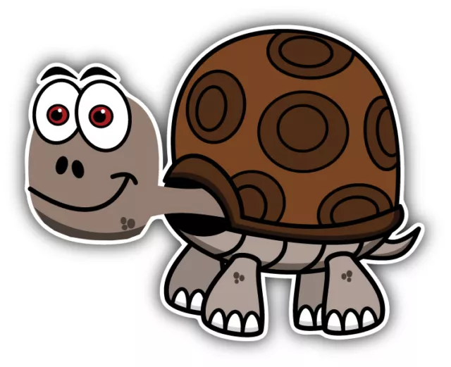 DOPASTICKER Turtle Cartoon Sticker Decal Phone Decal Water Bottle ...