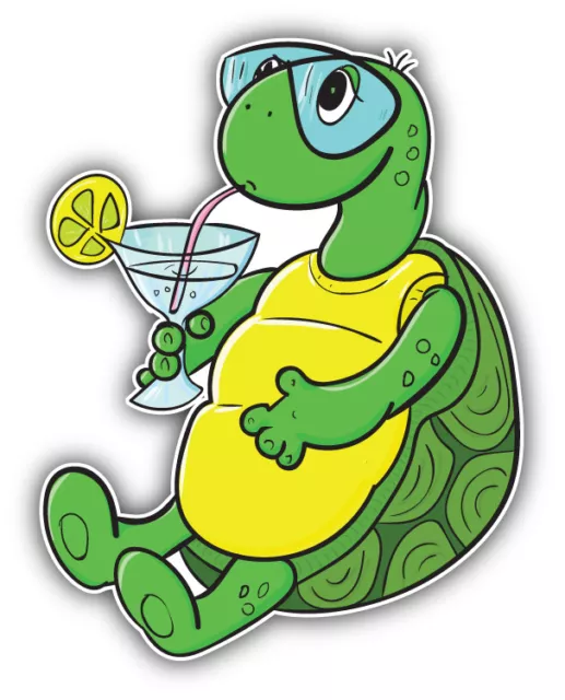 DOPASTICKER Turtle Relax Sticker Decal Phone Decal Water Bottle ...