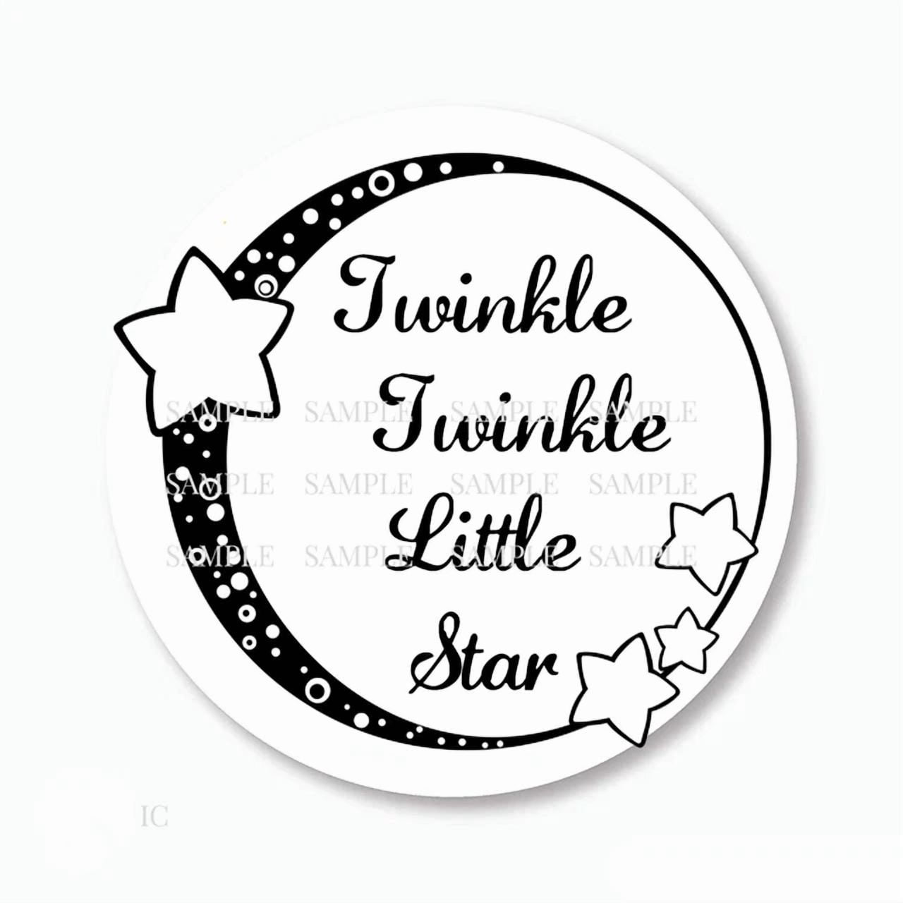 DOPASTICKER Twinkle Twinkle Baby Shower Scrapbook Stickers Phone Decal ...