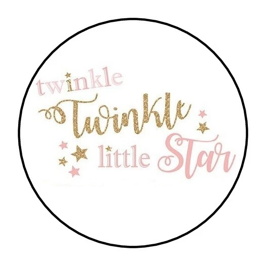 DOPASTICKER Twinkle Twinkle Little Star Stickers Favors Phone Decal ...