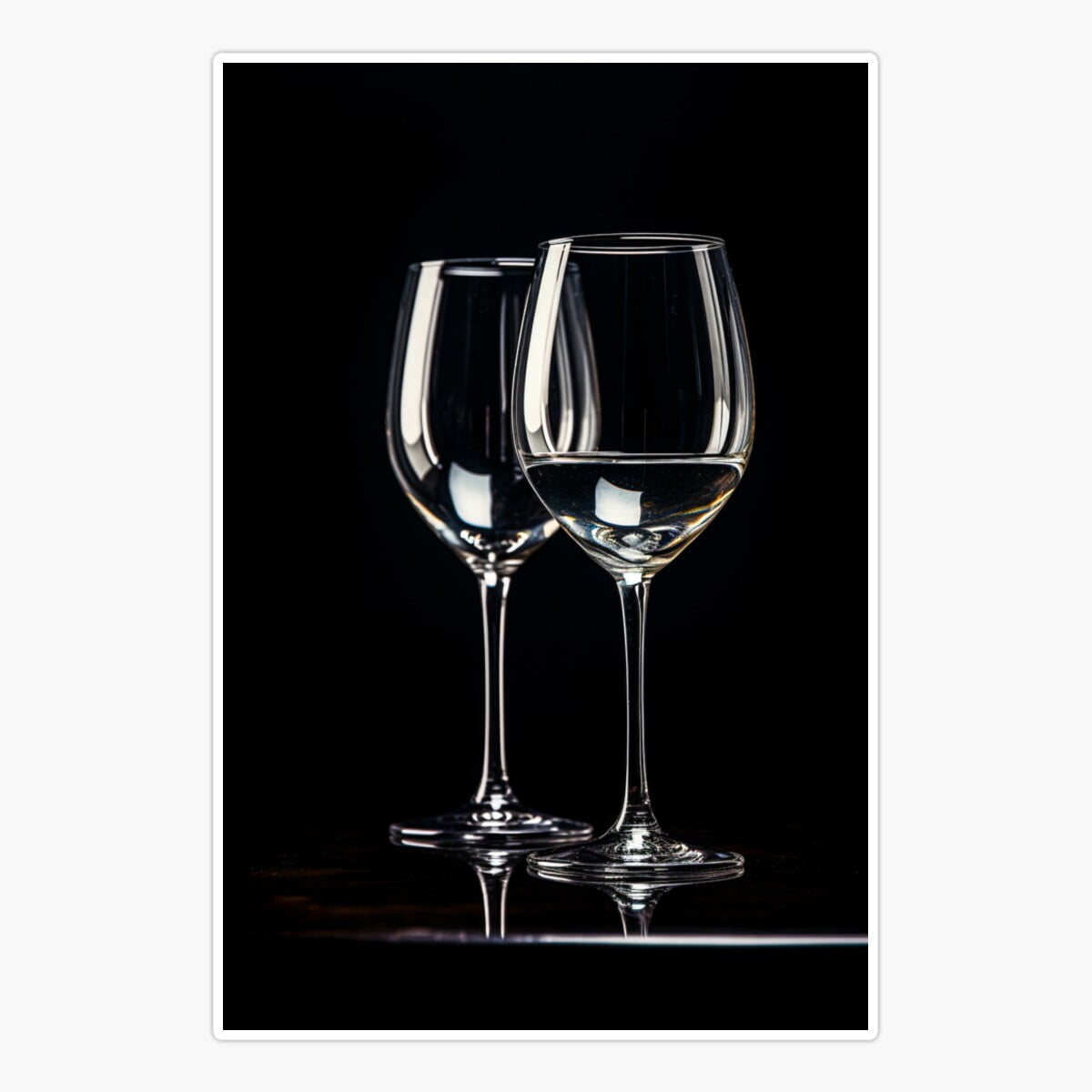 DOPASTICKER Two Empty Gles Sticker, Phone Sticker Car Stickers ...