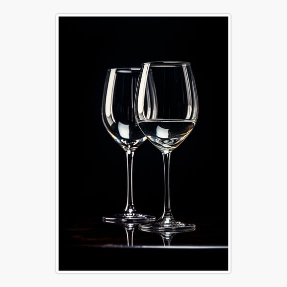 DOPASTICKER Two Empty Gles Sticker, Phone Sticker Car Stickers ...