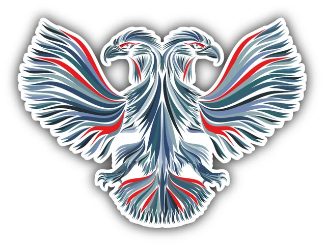 DOPASTICKER Two Headed Eagle Art Sticker Decal Phone Decal Water Bottle ...