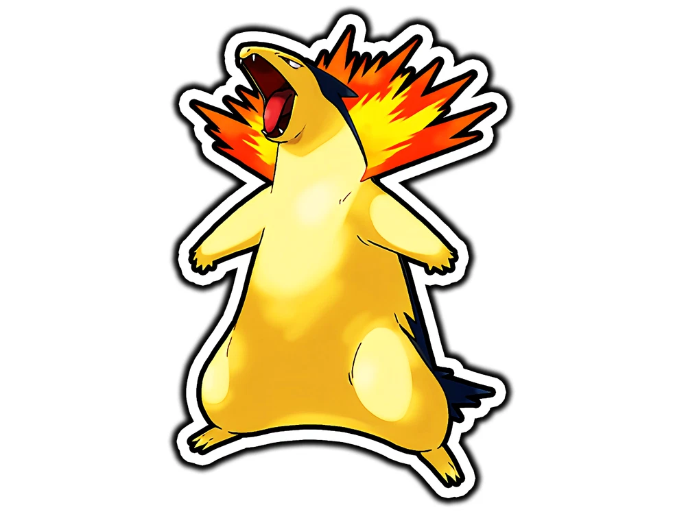 DOPASTICKER Typhlosion Sticker Decal Phone Decal Water Bottle Stickers ...
