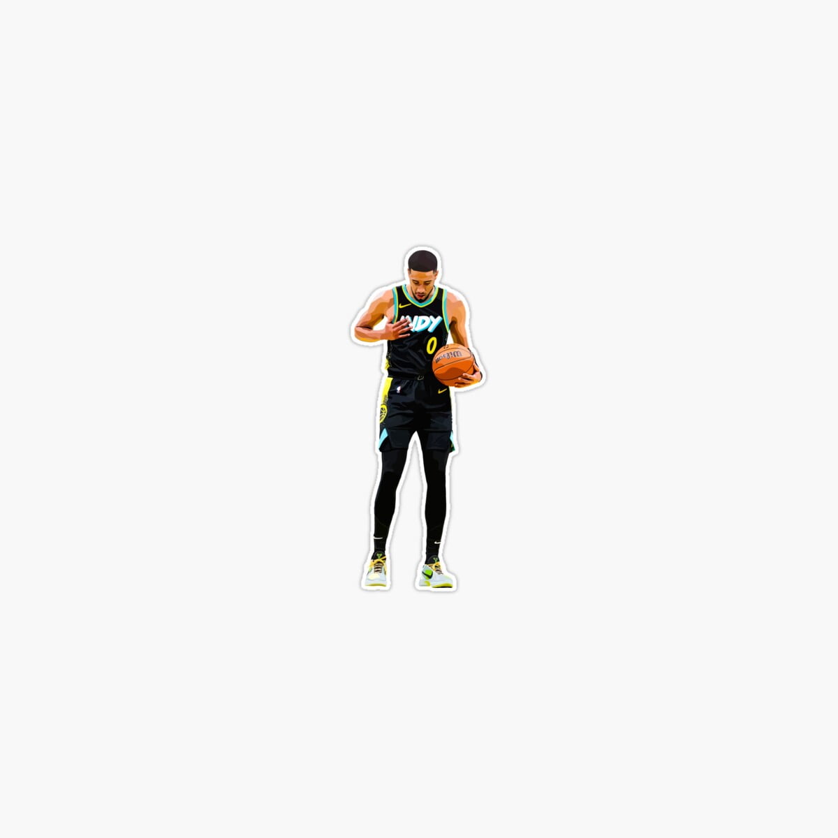 DOPASTICKER Tyrese Haliburton Sticker, Phone Sticker Water Bottle ...