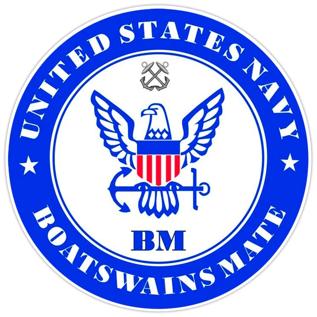 DOPASTICKER U.S. Navy Boatswain'S Mate Sticker Military Soldier Decal ...