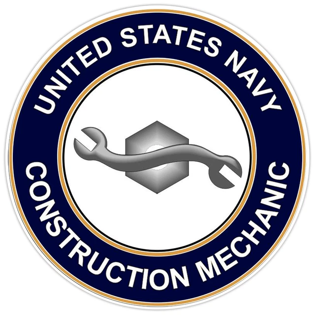 DOPASTICKER U.S. Navy Construction Mechanic Sticker Military Soldier ...