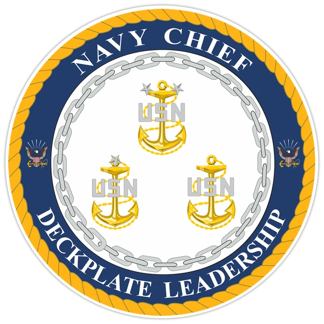 DOPASTICKER U.S. Navy Deckplate Leadership Sticker Military Soldier ...