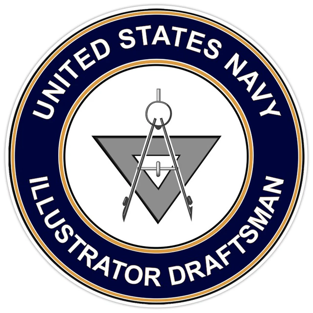 DOPASTICKER U.S. Navy Illustrator Draftsman Sticker Military Soldier ...