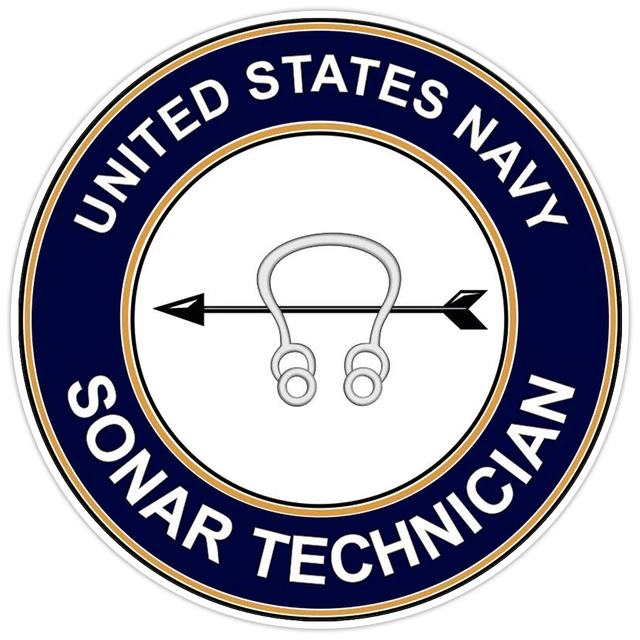 DOPASTICKER U.S. Navy Sonar Technician Sticker Military Soldier Decal ...