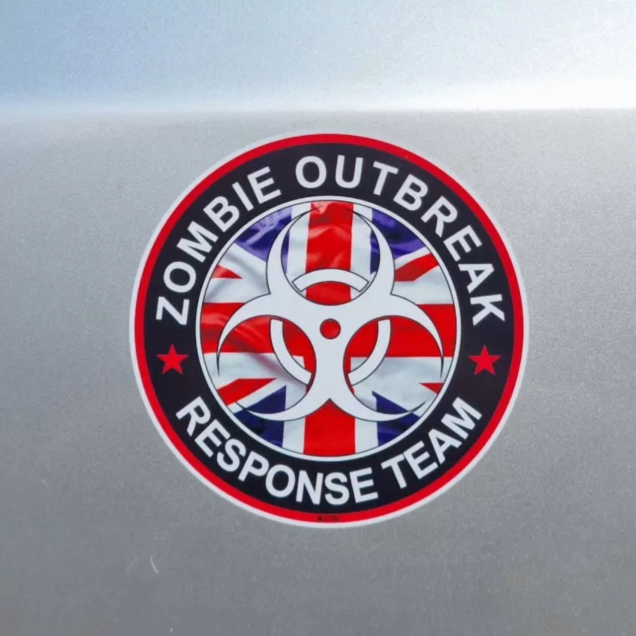 DOPASTICKER Uk British Flag Zombie Response Team Sticker For Car Van ...