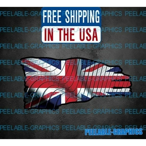 DOPASTICKER Uk United Kingdom Flag Sticker Great Britain British Union ...